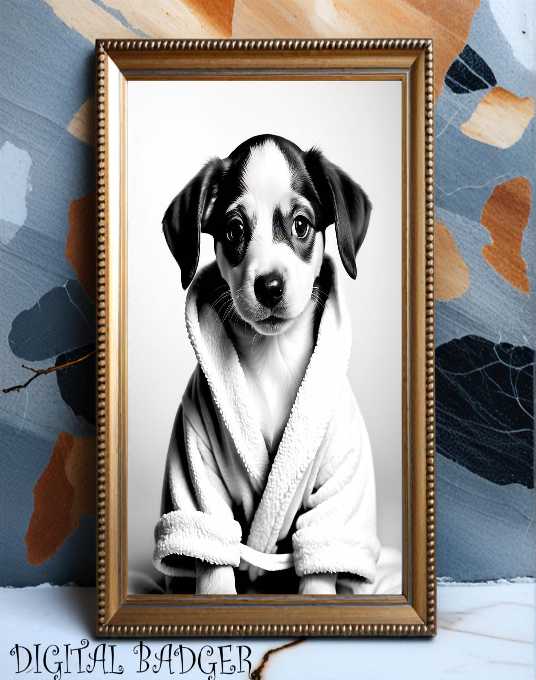 Puppy in Dressing Gown - Etsy