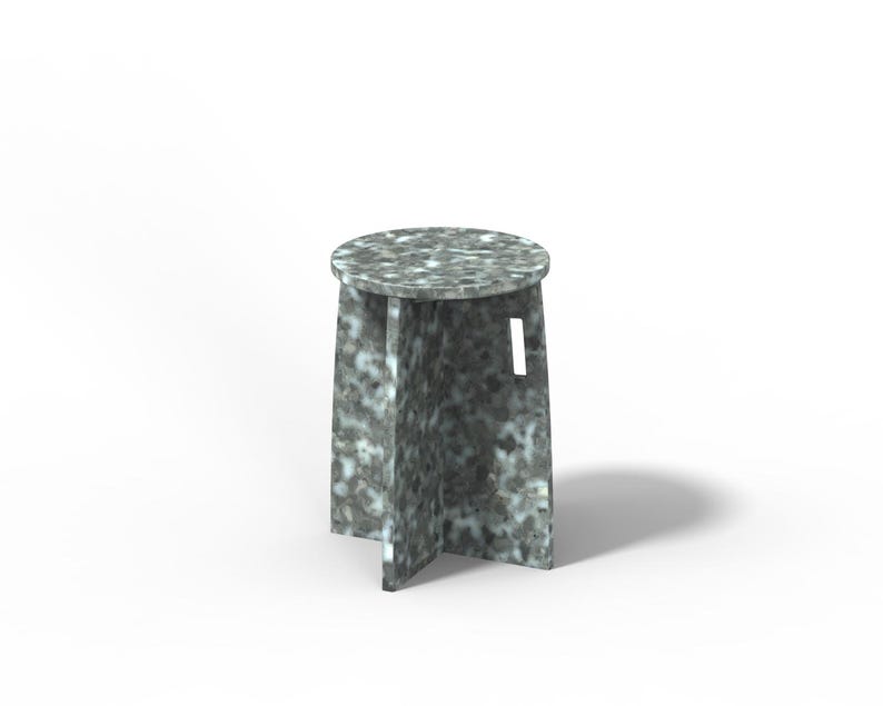 Recycled Plastic Stool / End Table | Sustainable Furniture Design | Eco ...