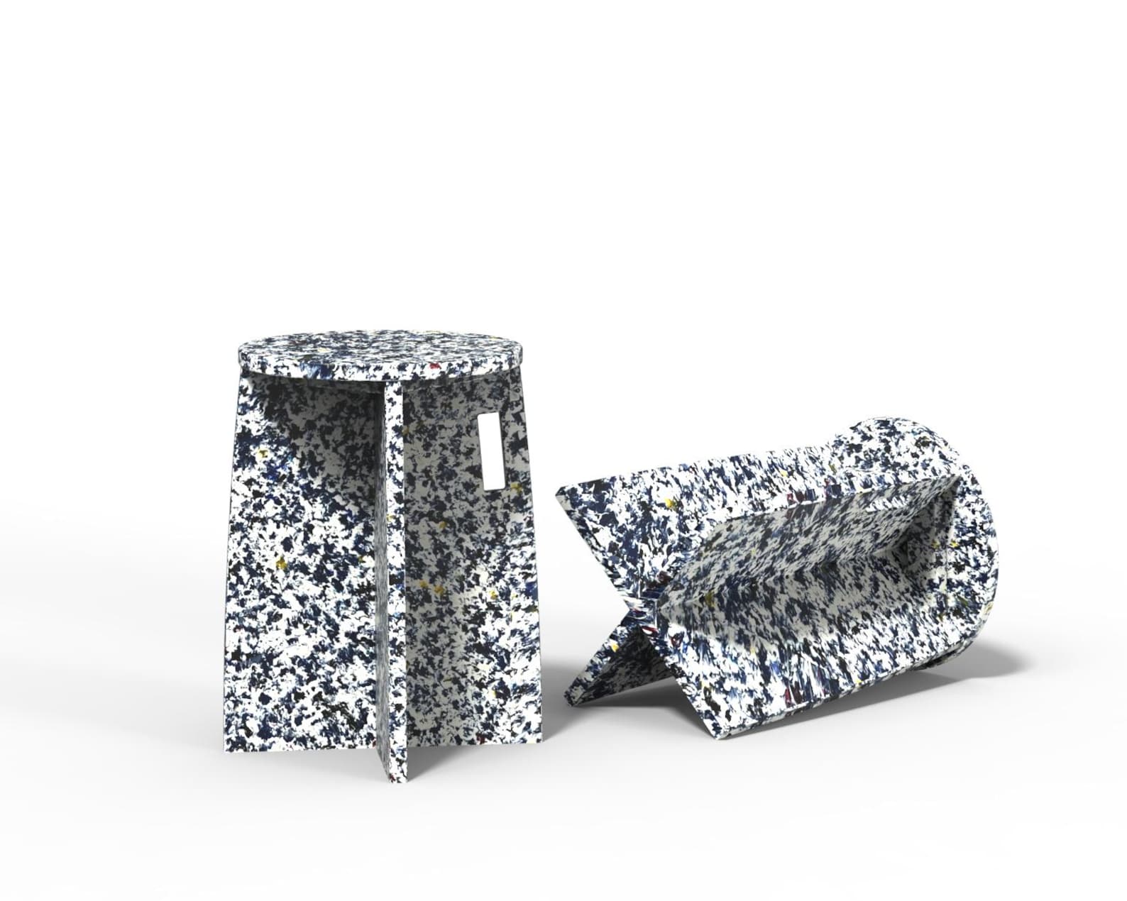 Recycled Plastic Stool / End Table | Sustainable Furniture Design | Eco ...