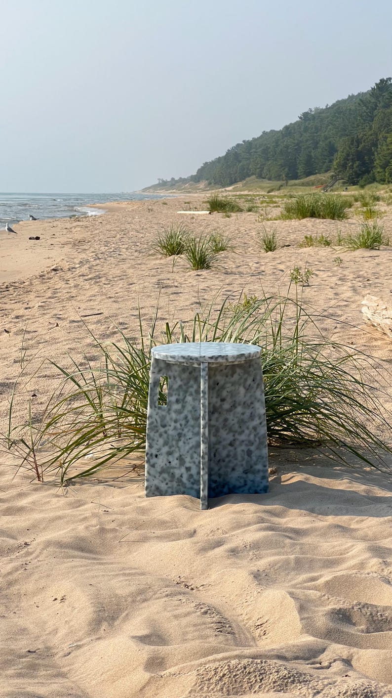 Recycled Plastic Stool / End Table | Sustainable Furniture Design | Eco ...