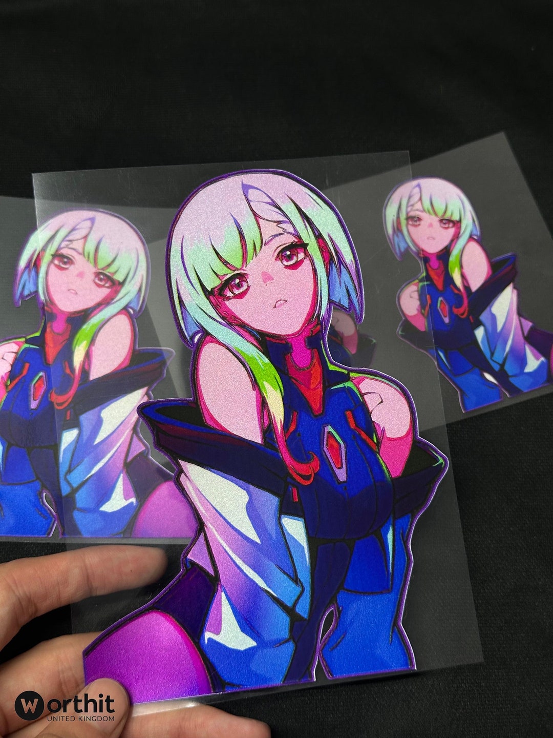 Cyberpunk: Edgerunners | Lucy Cyberpunk Sticker | Waifu Sticker | Light ...