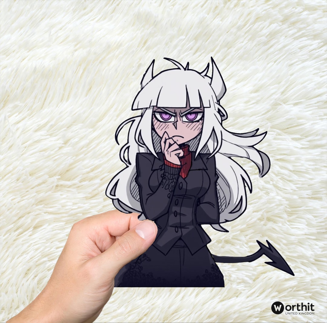 Helltaker | Player-made Stickers | Laptop Decals | Lucifer | Gifts for Game Fans | Waifu ...
