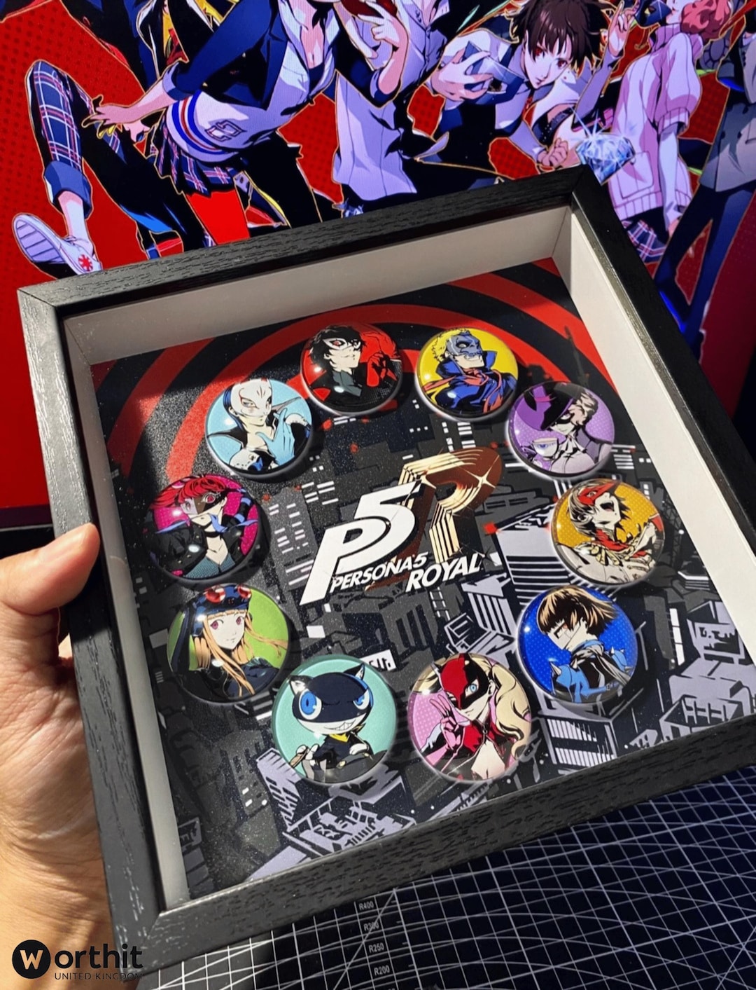 Persona 5 Magnetic Photo Frame & Character Magnets Set: Collectible Fan ...