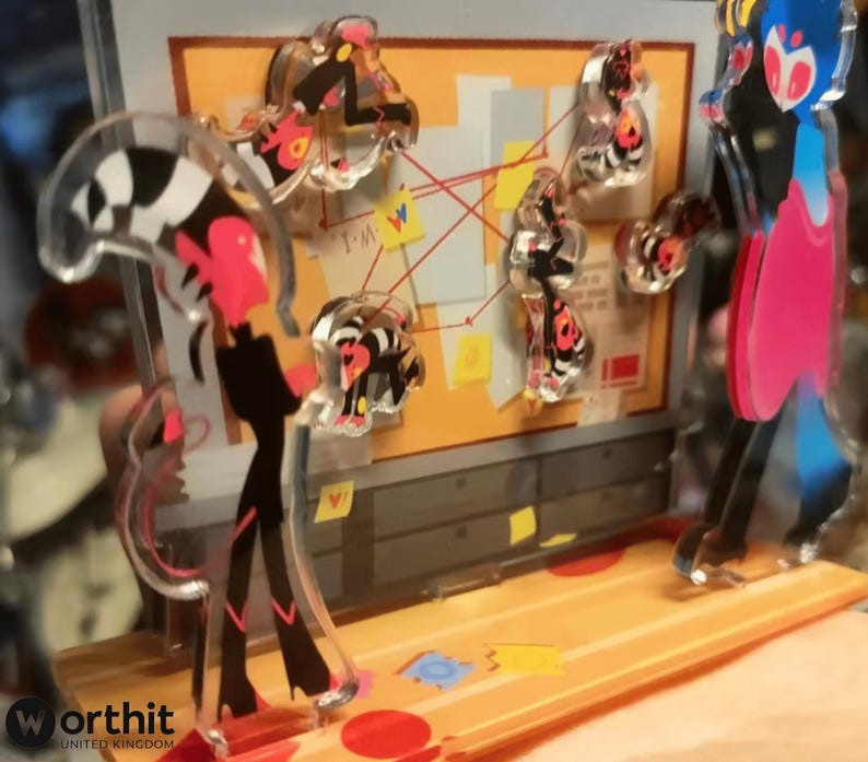 Helluva Boss DIY Acrylic Standee Gift Set | Detachable Stolas + Blitzo ...