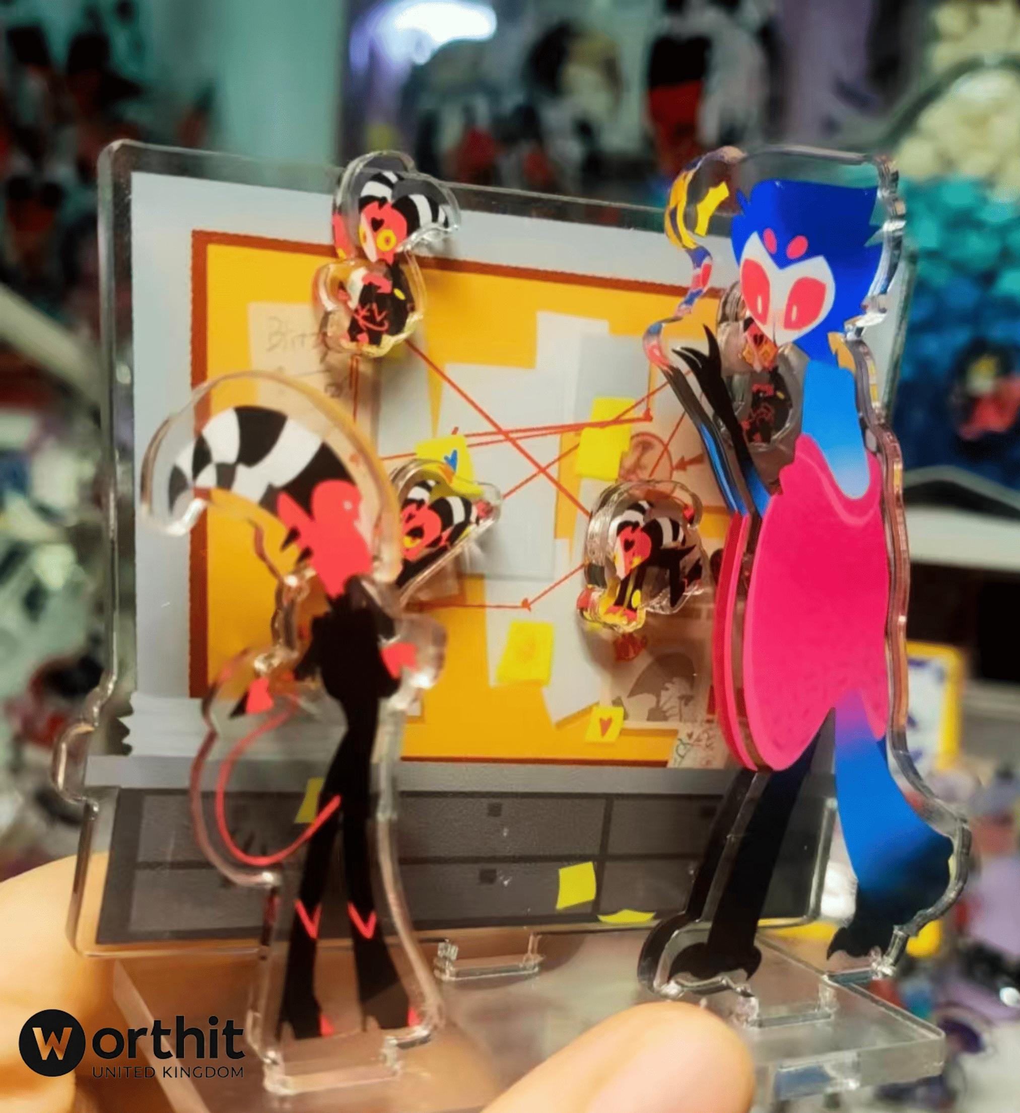 Helluva Boss DIY Acrylic Standee Gift Set | Detachable Stolas + Blitzo ...