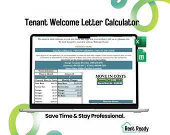 Tenant Welcome Letter - Etsy