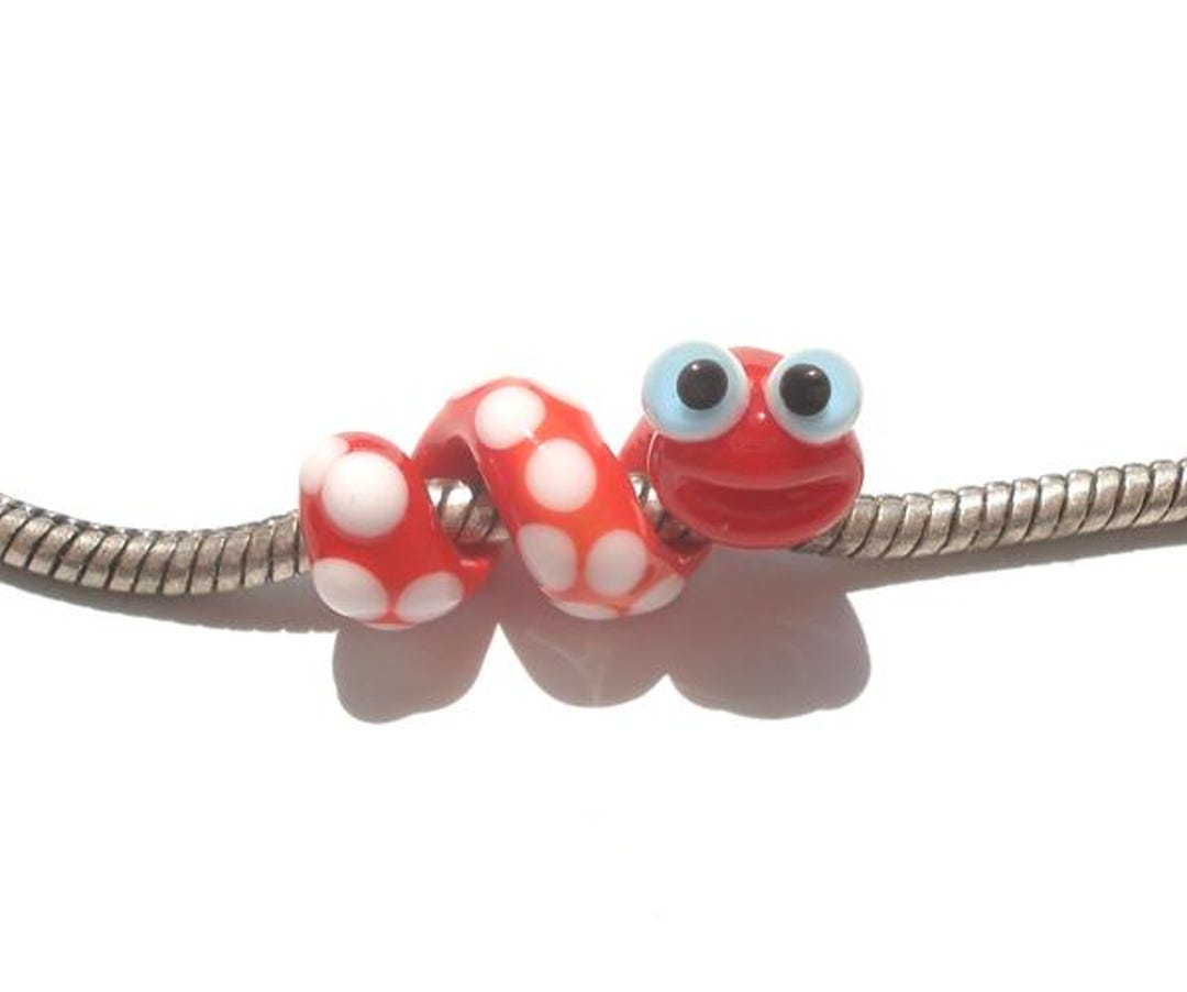 Tiny Glass Figurine Glass Worm Figurine Miniature Snake Ornament ...