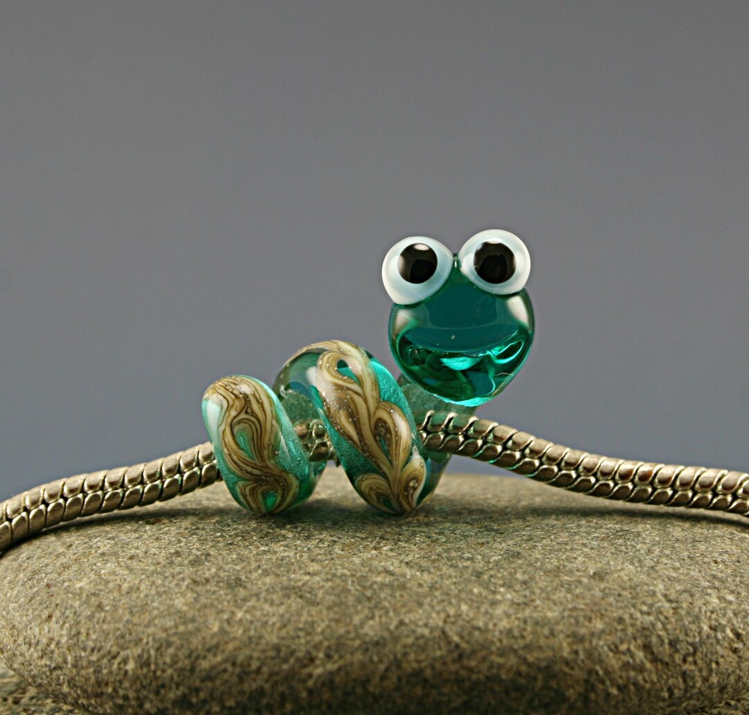 Tiny Glass Figurine Glass Worm Figurine Miniature Snake Ornament ...
