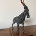 Handmade Antelope Sculpture With Metal Wire Body, Natural Wood Horns ...