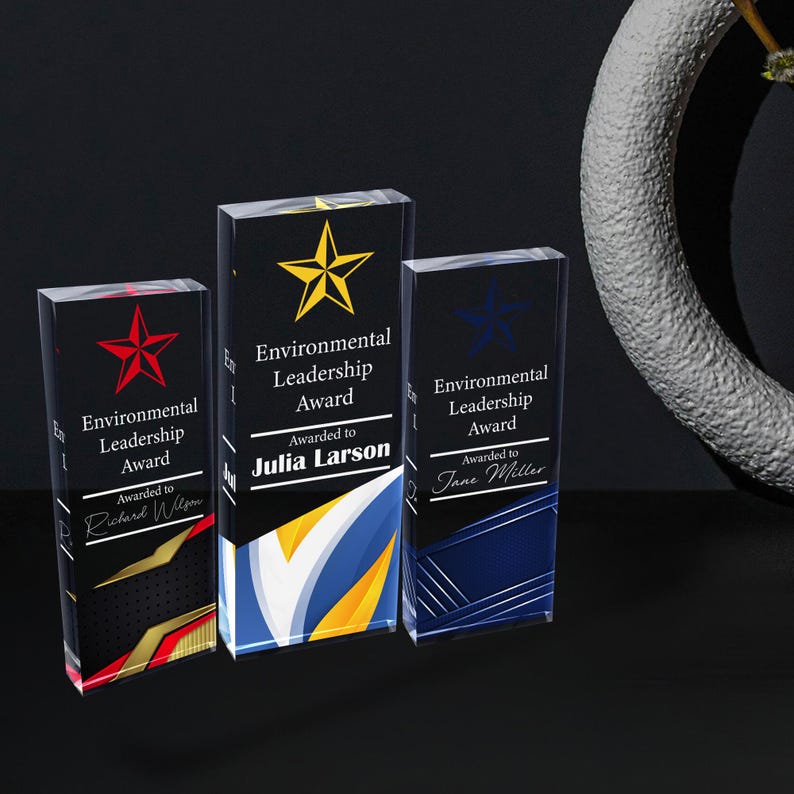 Custom Acrylic Award Plaque - Trophy Award - Corporate Trophy Award ...
