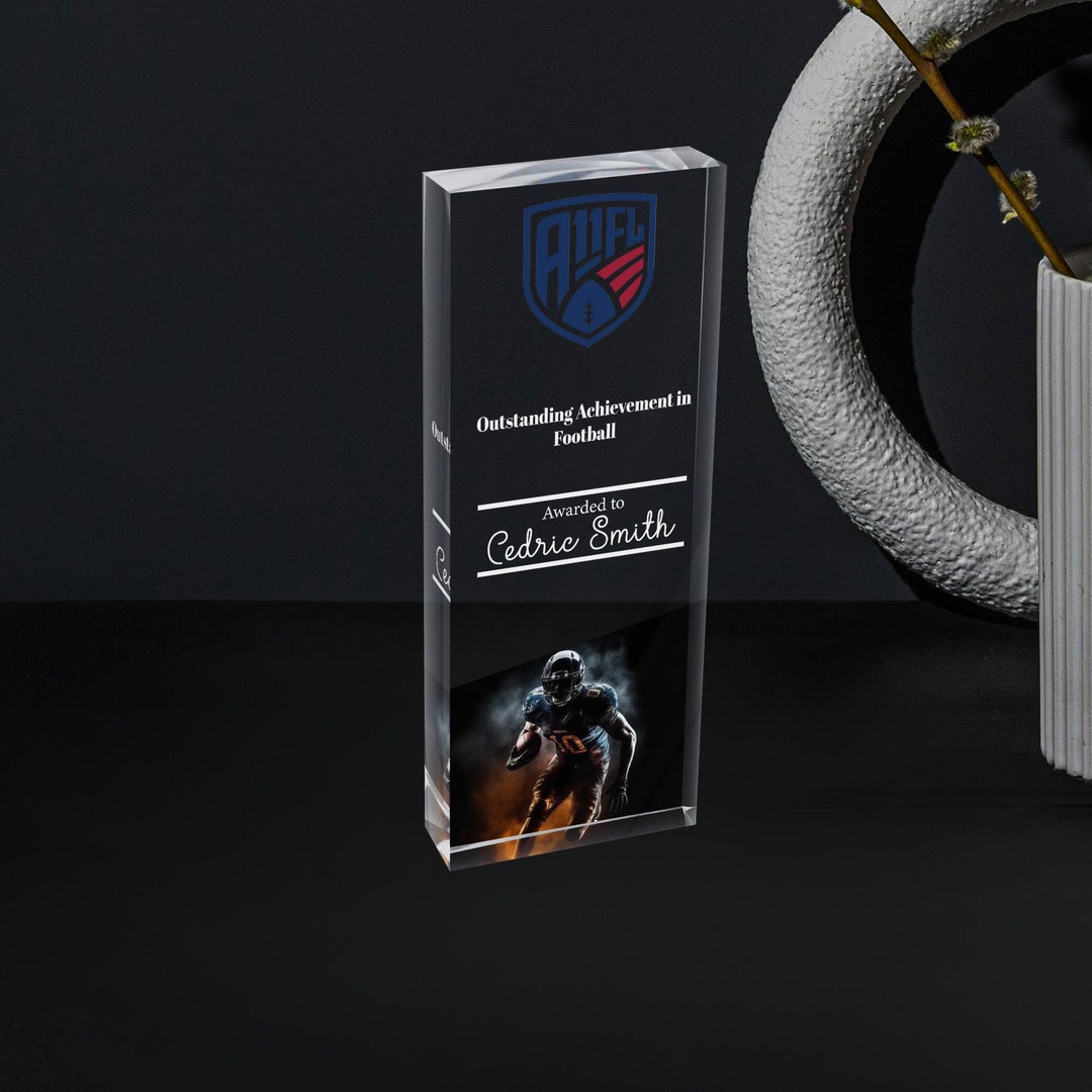 Custom Personal Sports Trophy - Protected Football Award - American ...