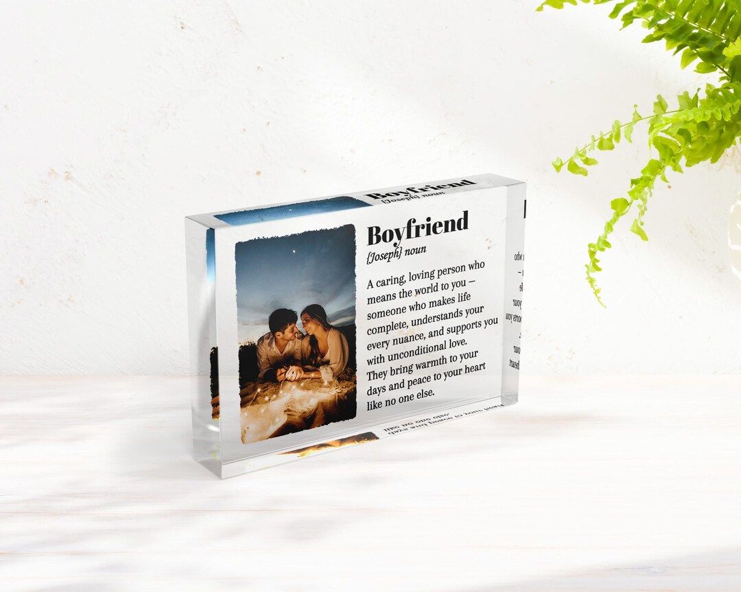 Definition Photo Acrylic Block Gift, Personalized Love Quote, Custom ...