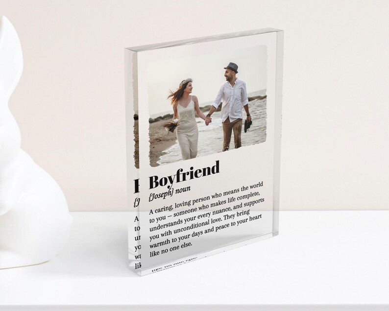 Definition Photo Acrylic Block Gift, Personalized Love Quote, Custom ...