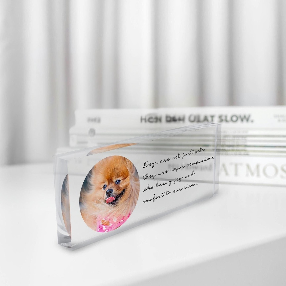 Personalized Pets Desk Name Plate, Acrylic Plaque, Animal Lover Gift, Custom Text Plate, Acrylic ...