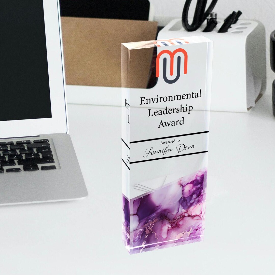 Personalized Acrylic Award Plaque | Custom Acrylic Recognition Plaque ...