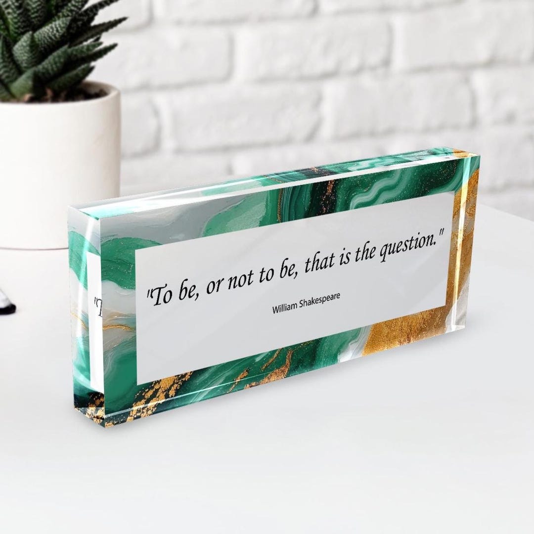 Custom Acrylic Quote Sign: Personalized Inspiration - Etsy