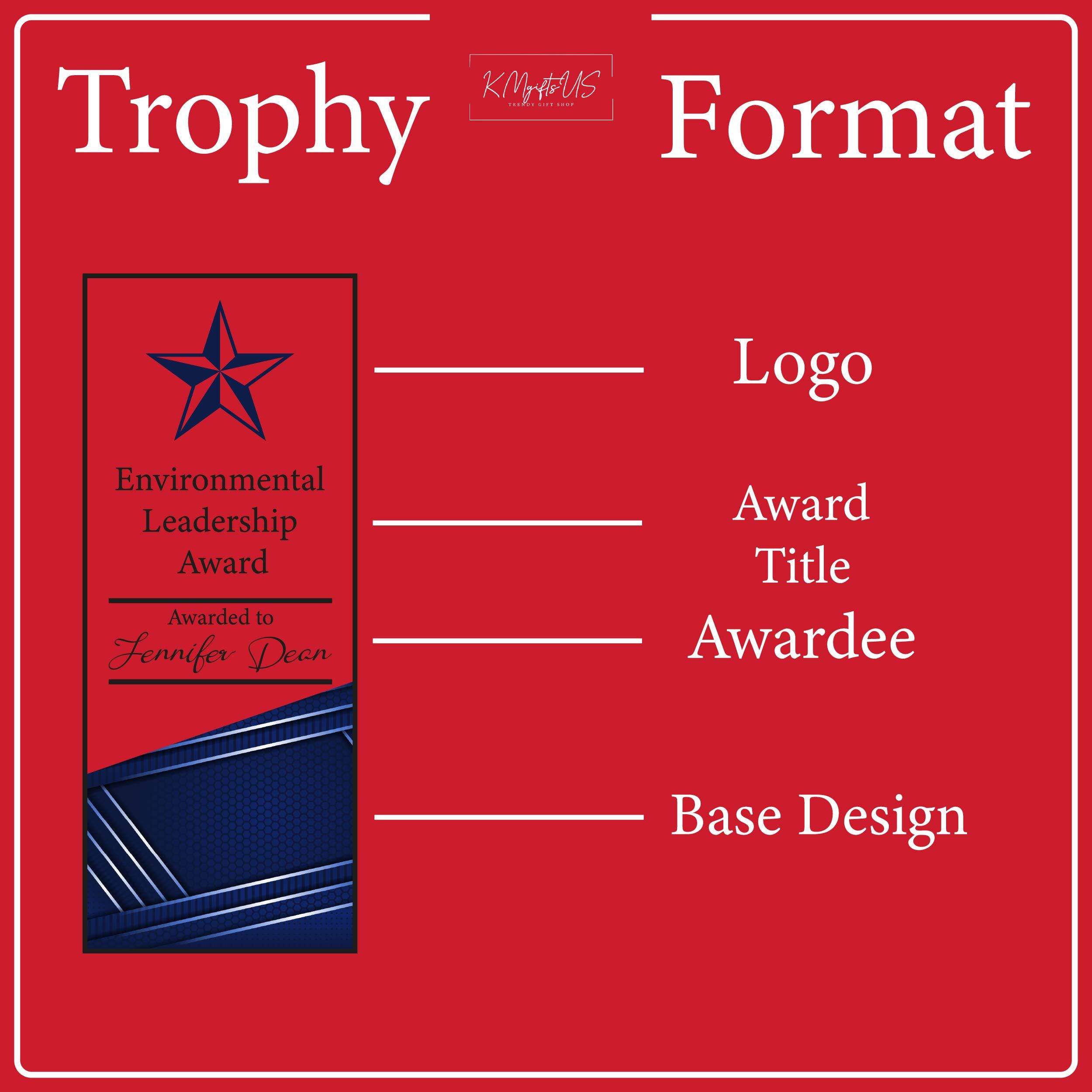 Custom Acrylic Award Plaque - Trophy Award - Corporate Trophy Award ...