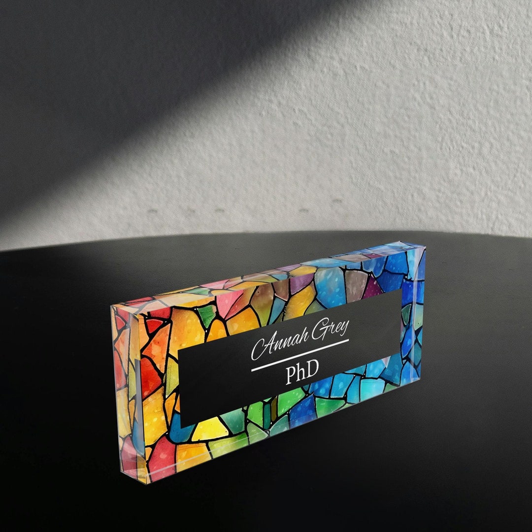 Personalized Acrylic Name Block, Personalized Sign, Gift for Teacher ...