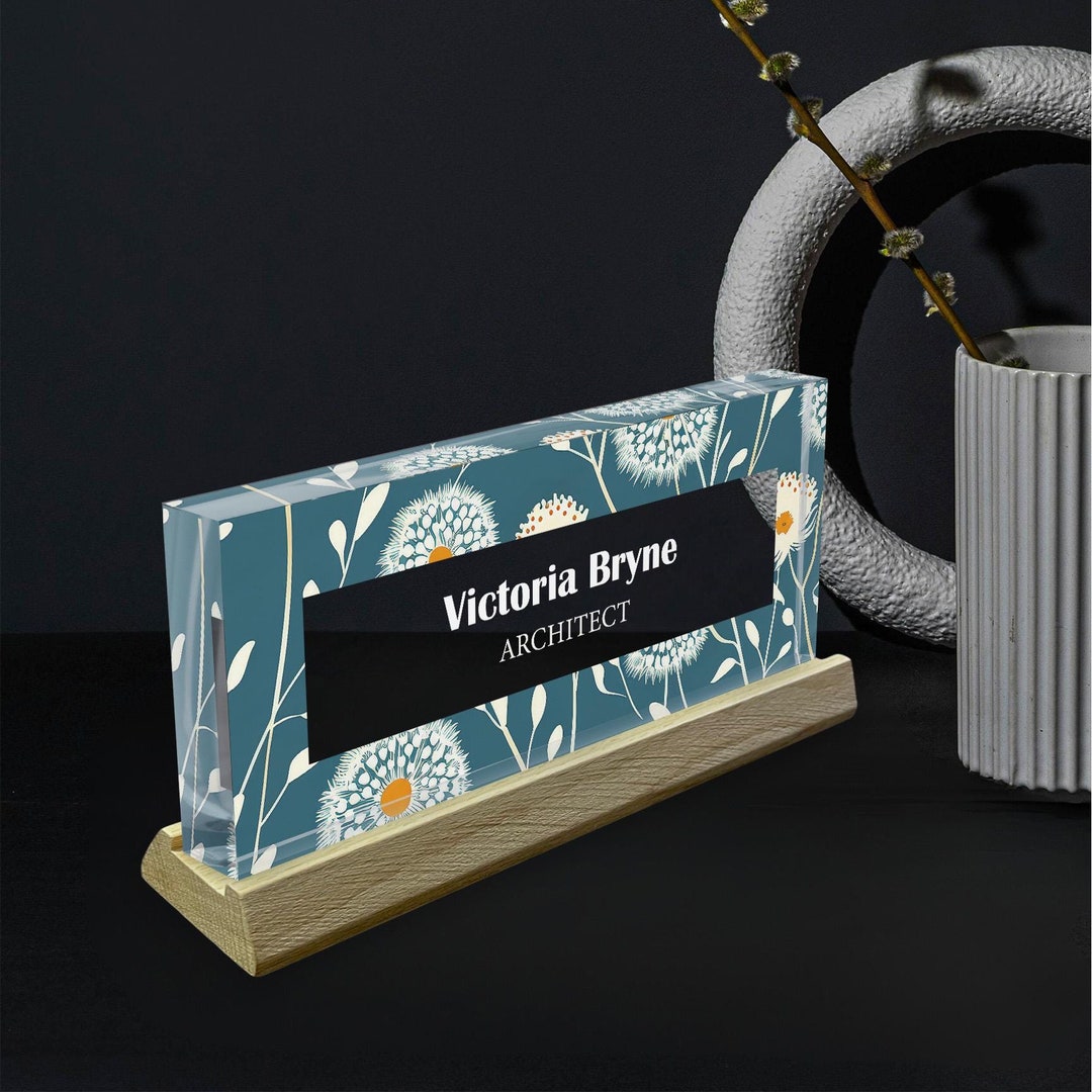 Personalized Desk Name Sign Acrylic Desk Name Plaque Name Plate for ...