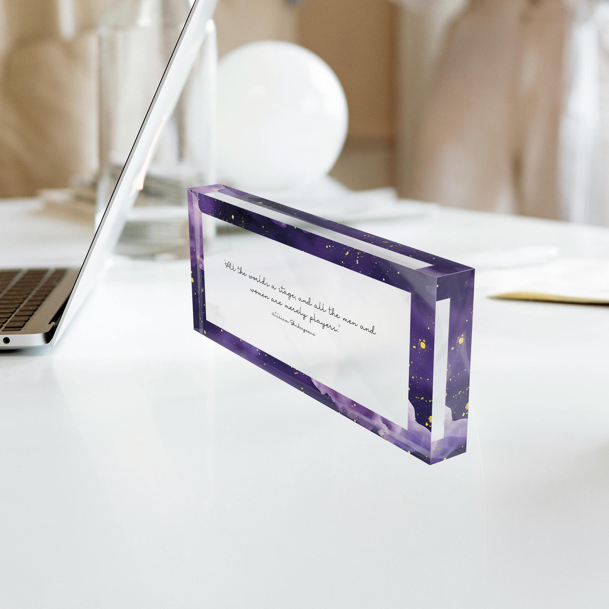 Personalized Quote Desk Name Plate, Motivational Quote, Mindfulness ...