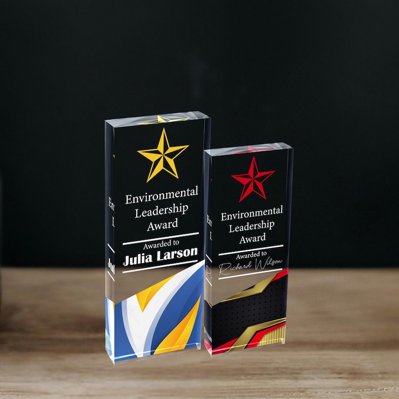 Custom Acrylic Award Plaque - Trophy Award - Corporate Trophy Award ...