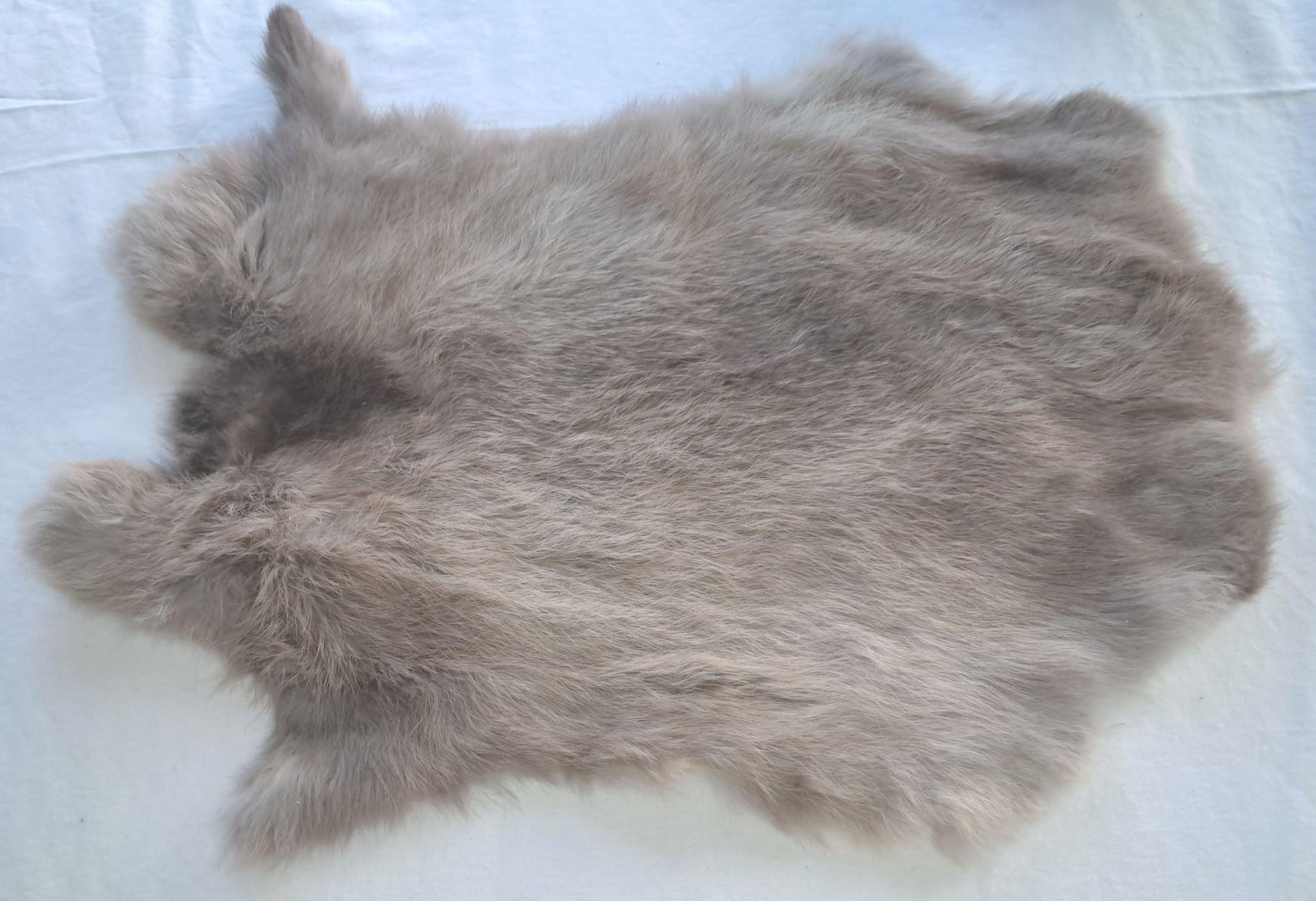 Charcoal Grey Soft Rabbit Fur Hide – Approx. 18"x11" – Tanned Fur for ...