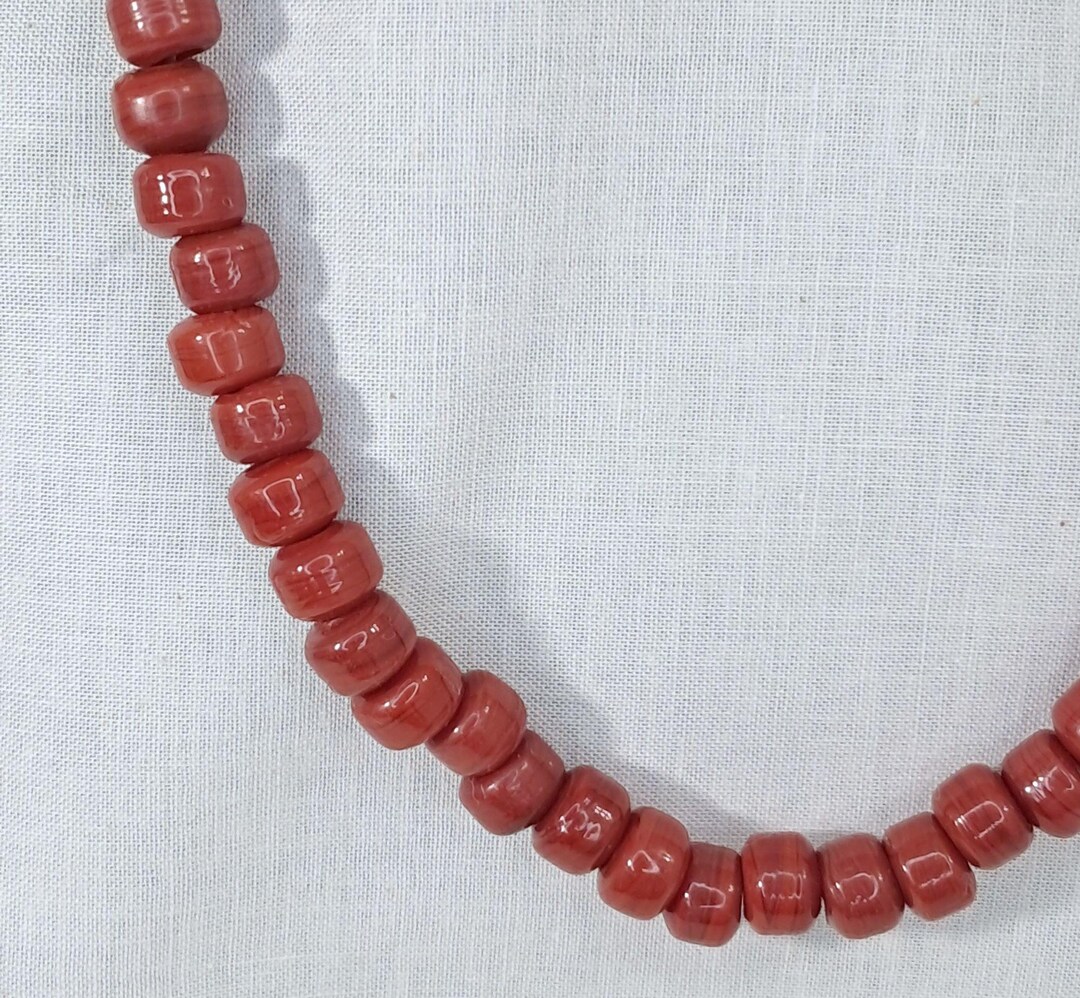 Dark Red Glass Crow Beads, Versatile Beading for Jewelry, Regalia, and ...
