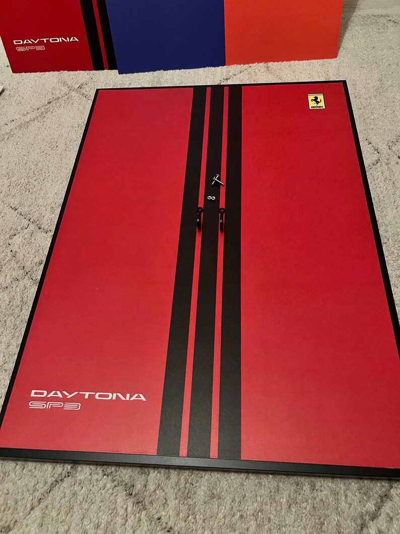 Ferrari Daytona Wall Board, Large Size 20x28inc Hanging Solution, Car ...