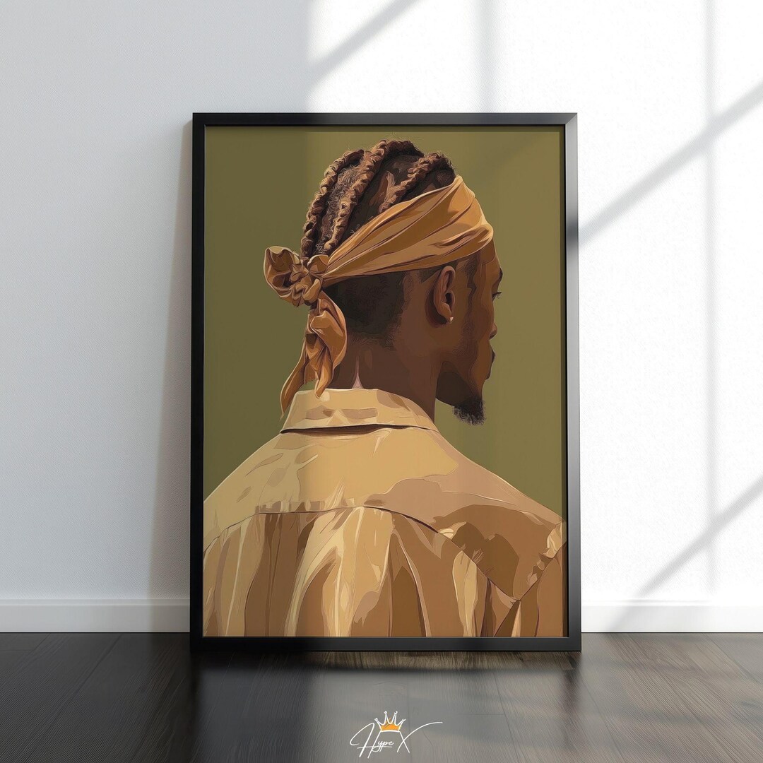 Black Man Durag Poster: Modern Afro Art Print (digital Download) - Etsy