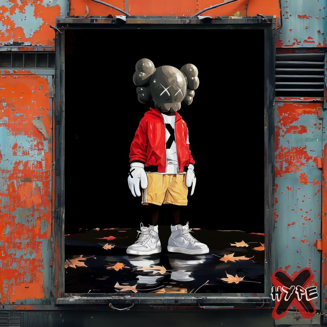 Printable Autumn Kaws Poster, Fall Hypebeast Decor, Modern Hip Hop ...