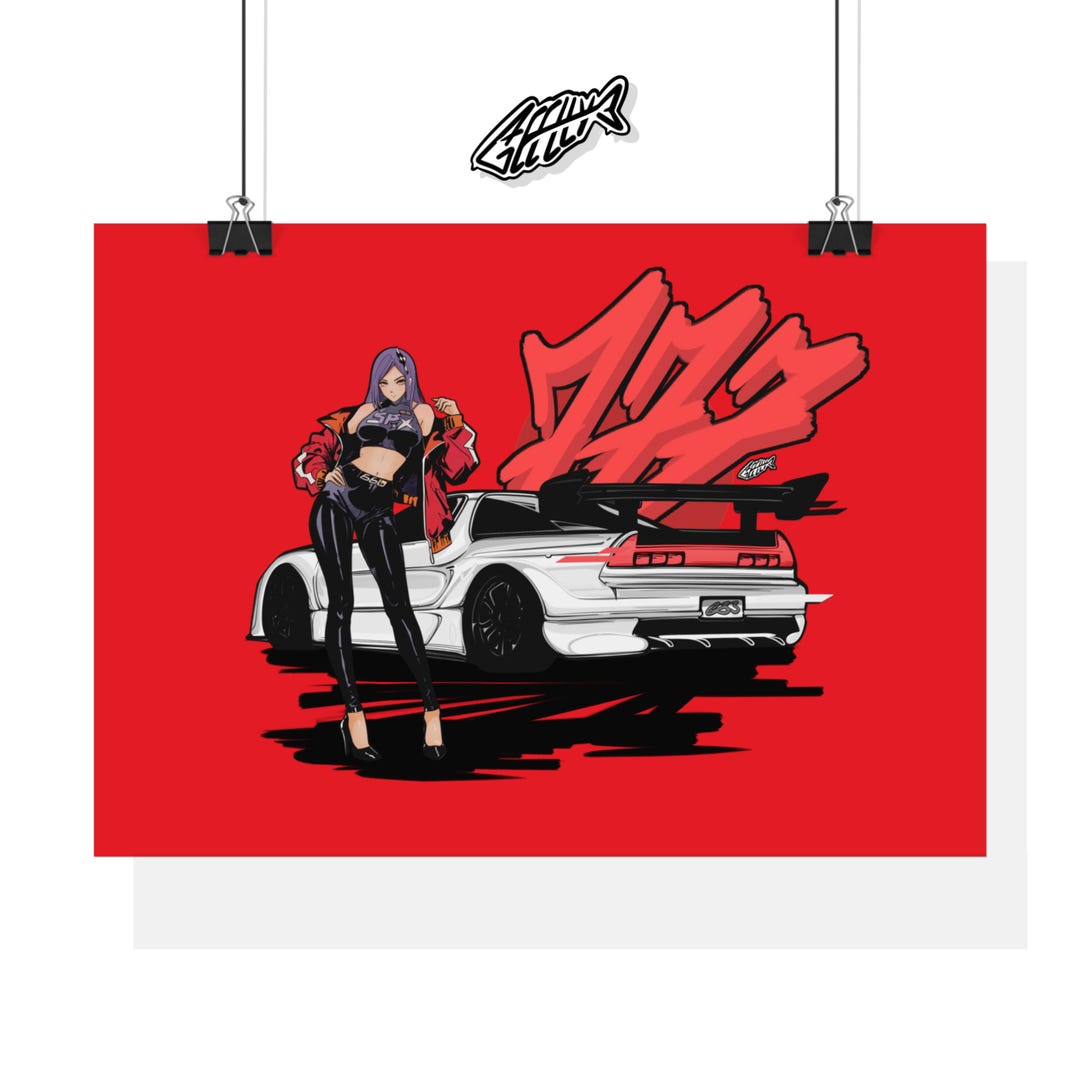 Anime JDM Cars Posters, Japanese Street Racing Wall Art, Otaku Decor ...