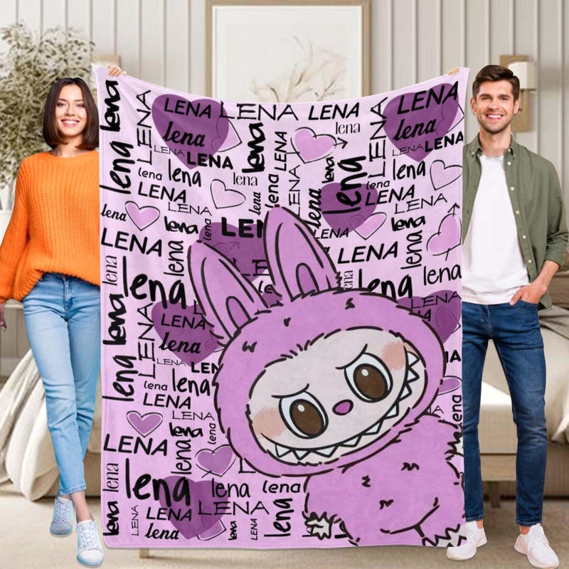 Pink and Yellow Labubu - Etsy