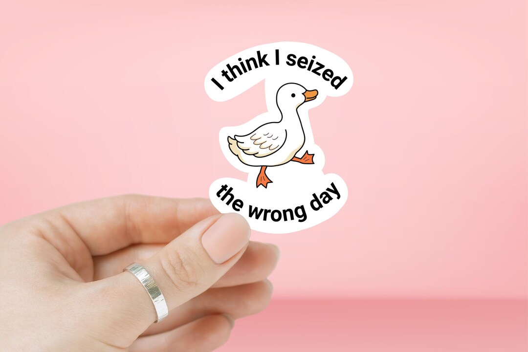 Silly Goose Sticker Retro Goose Sticker Cute Silly Goose Meme Sticker ...
