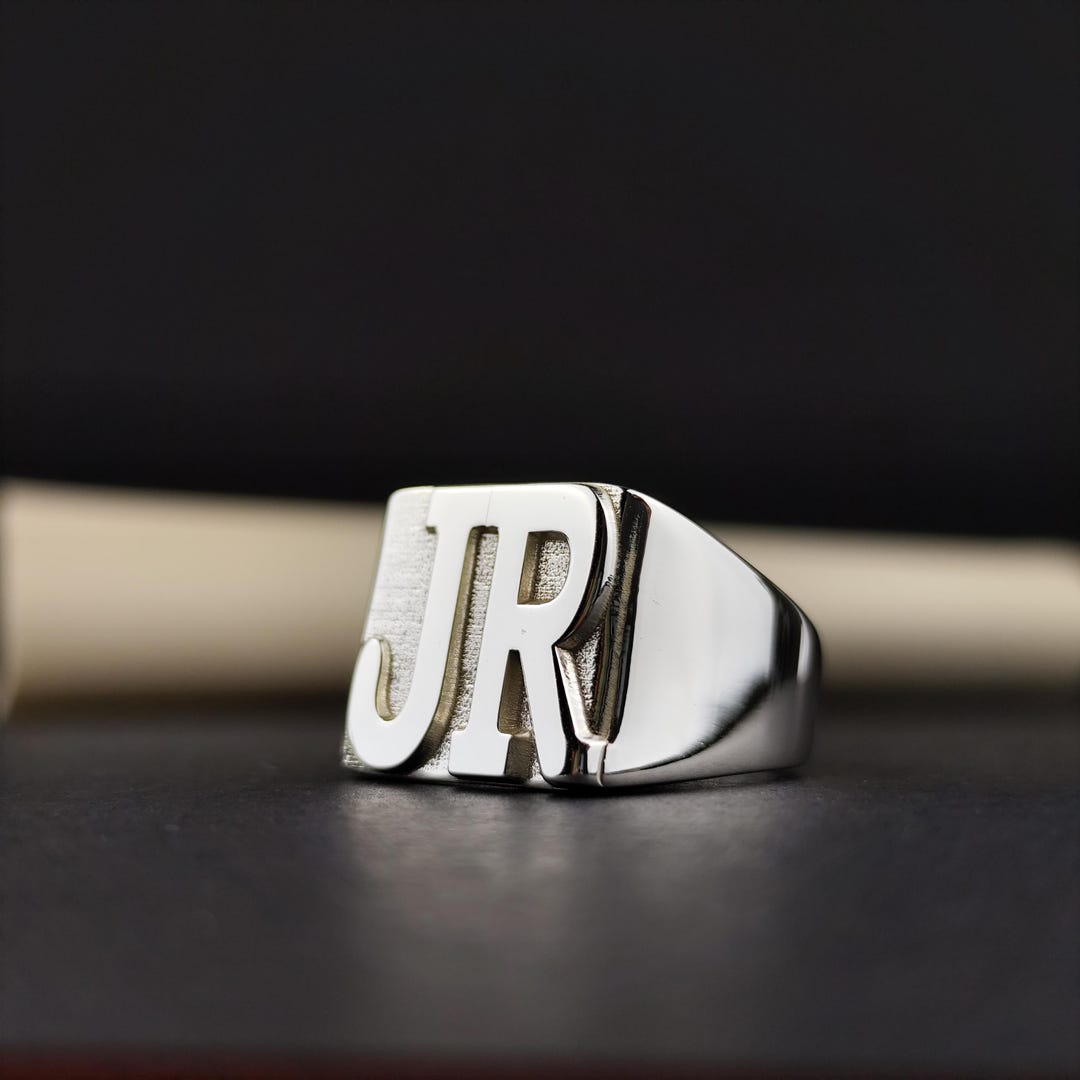 Custom Monogram Ring for Men – Personalized Initials Ring – Perfect ...
