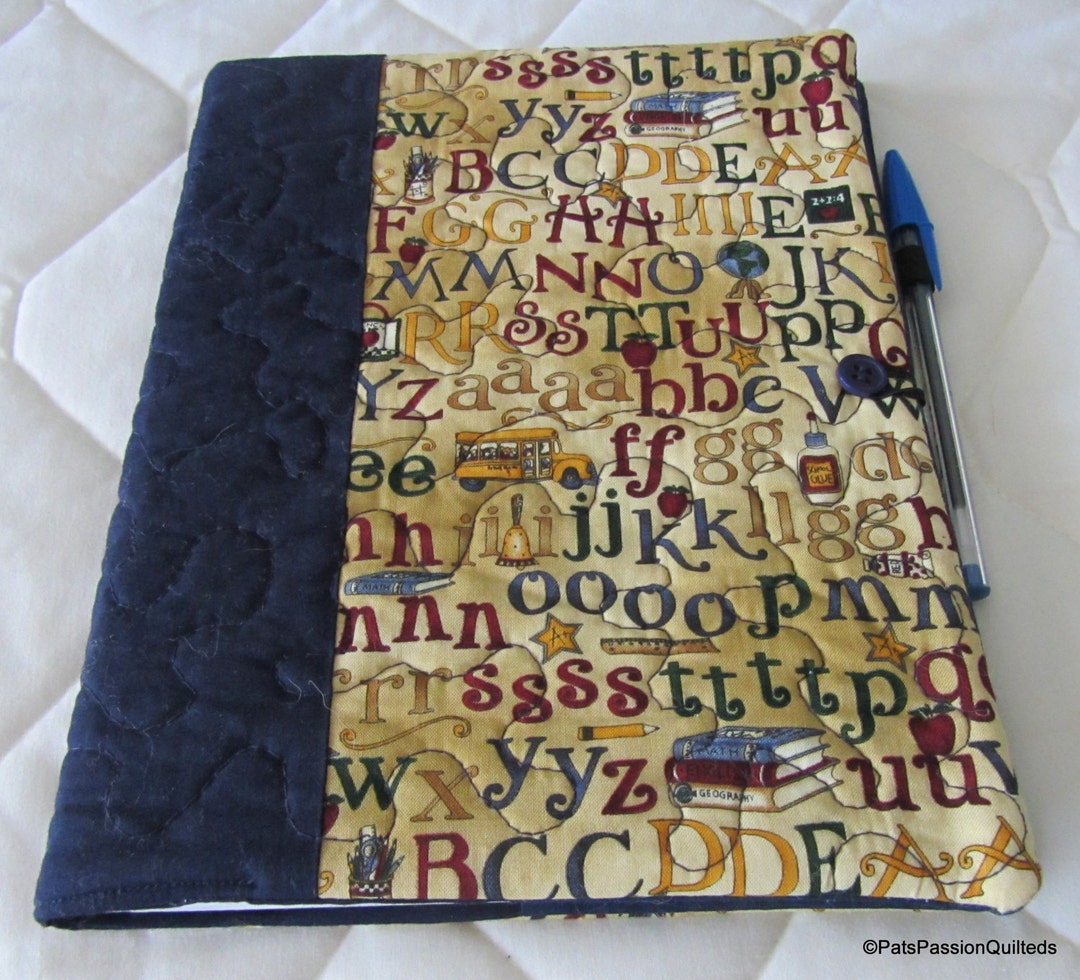 Quilted Journal Cover With Notebook and Pen Teacher Gift Blank Diary - Etsy