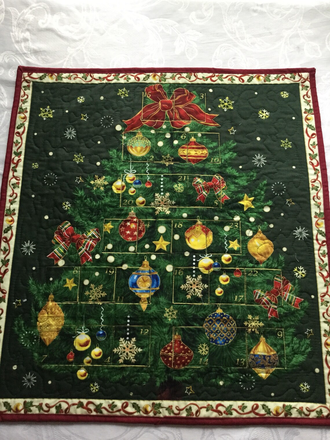 Christmas Advent Calendar Christmas Tree Calendar Christmas - Etsy