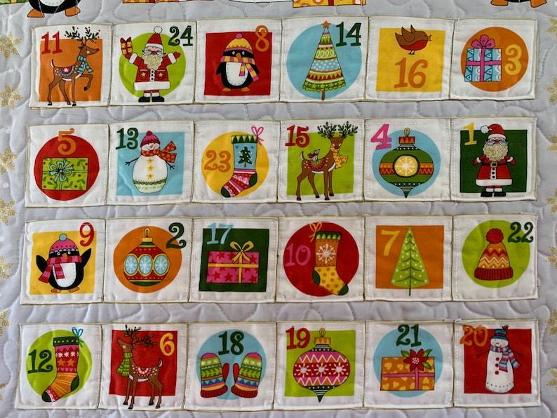 Snowmen Penguins Advent Calendar Child Friendly Advent - Etsy
