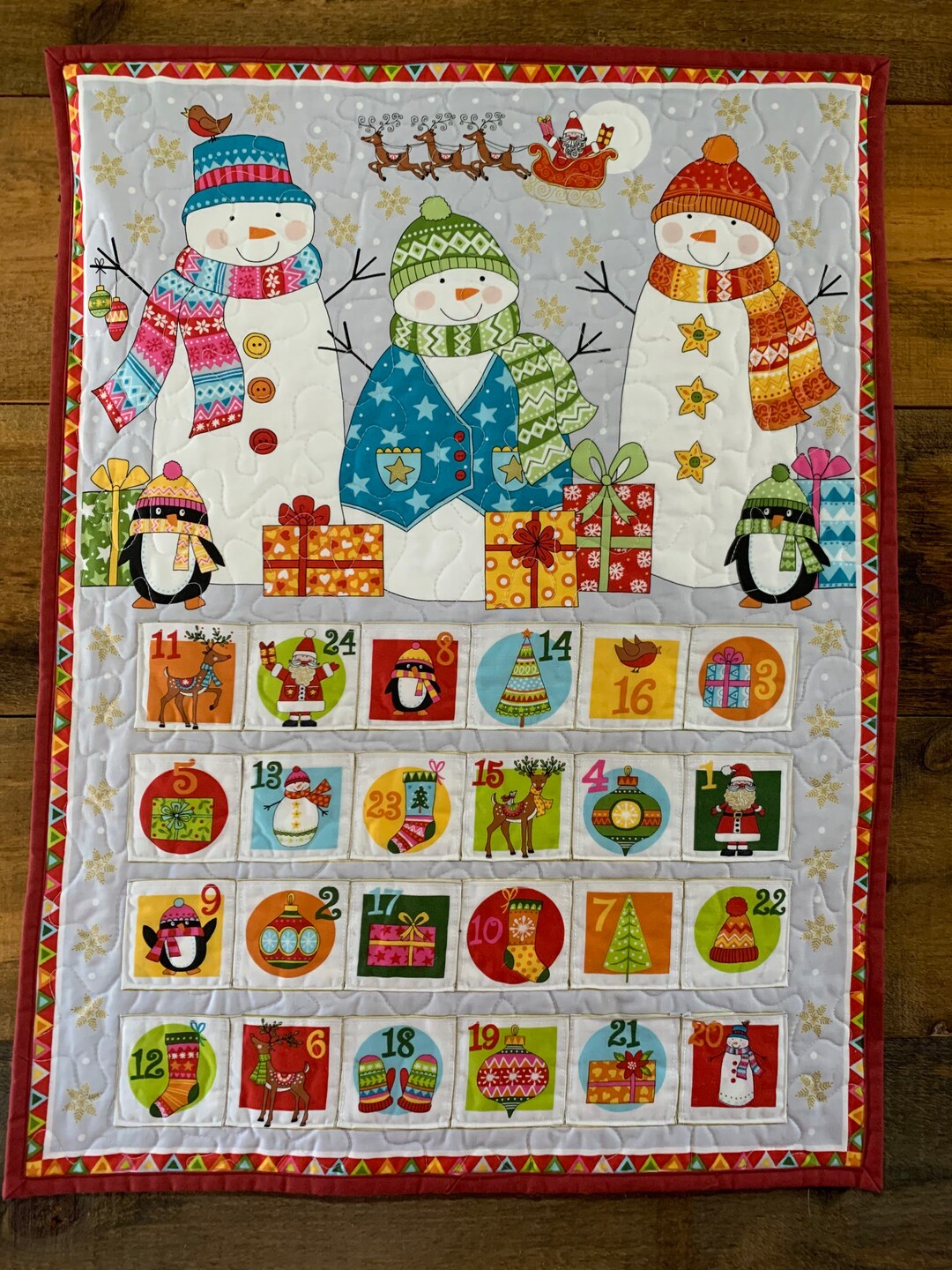 Snowmen Penguins Advent Calendar, Child Friendly Advent Calendar ...