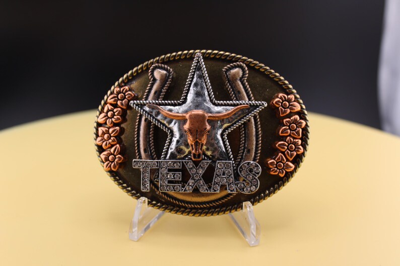 Texas Longhorn Belt Buckle - Etsy