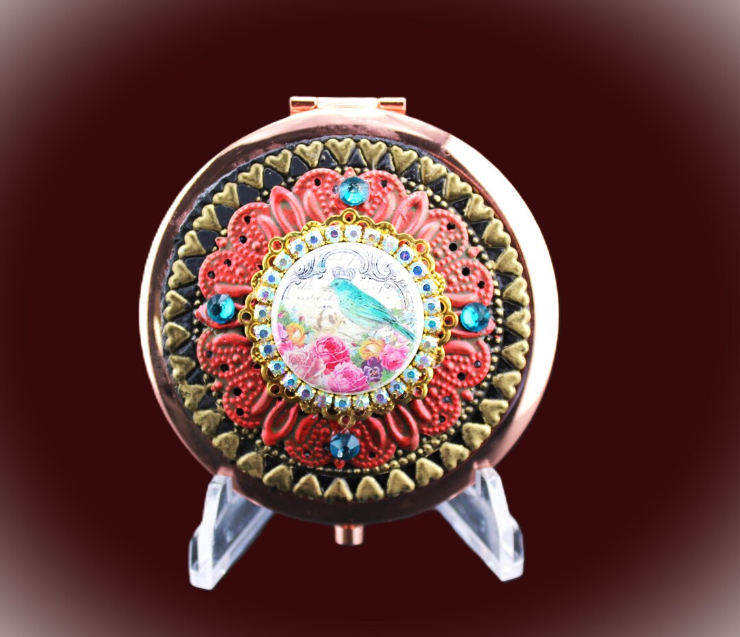 Victorian Shabby Style Hand Pocket Mirror - Etsy