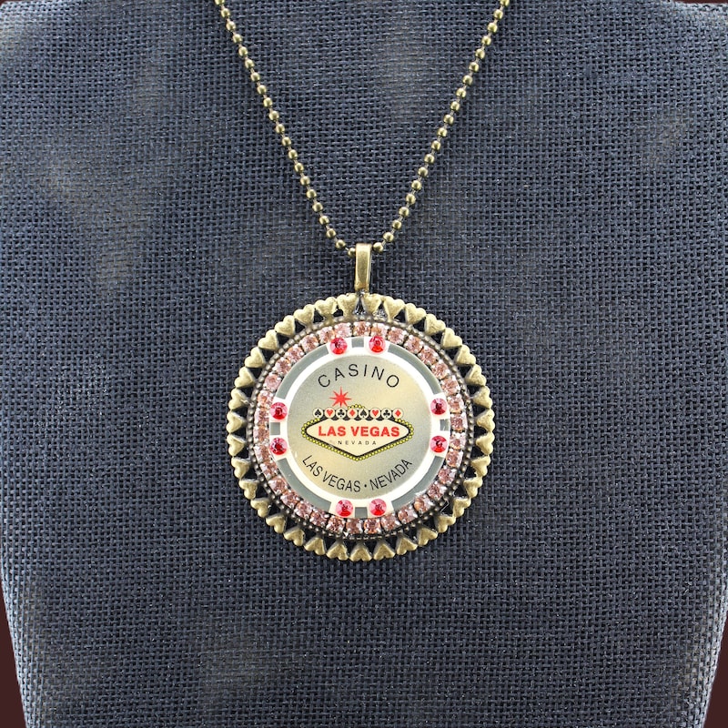 Casino Chip Necklace - Etsy