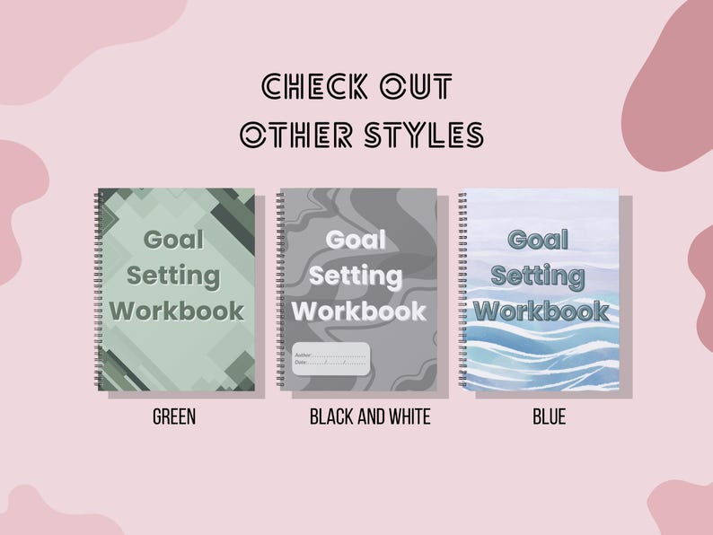 Goal Setting Workbook: Vision Board, SMART Goals (digital Download) - Etsy