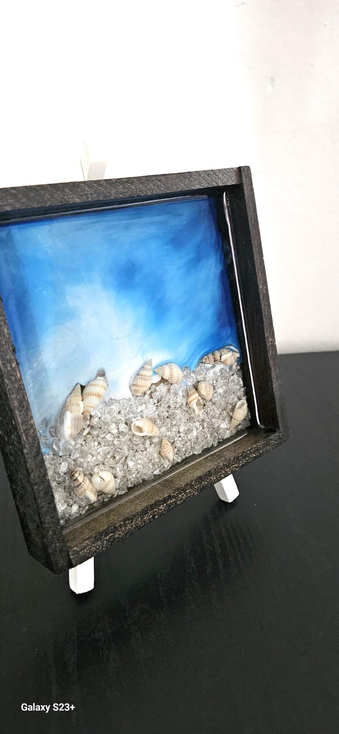 Beach Themed Resin Art Ocean Resin Wall Art Beachy Room Decor Original ...