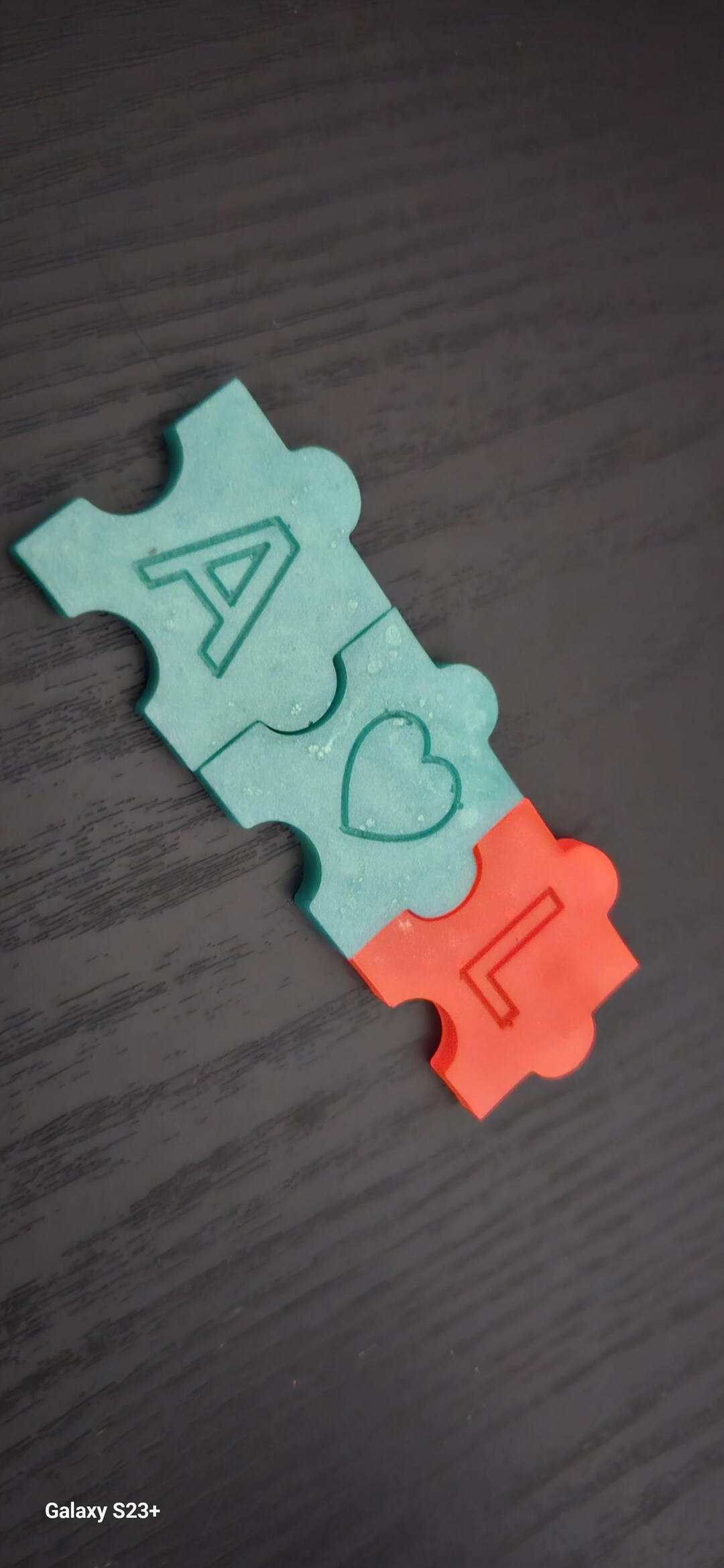 Puzzle Piece Epoxy Keychain | Personalized Small Puzzle Keyring ...
