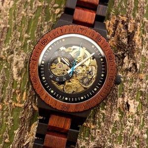 Handcrafted Wooden Watch for Men & Women | Eco-friendly Wood Timepiece ...