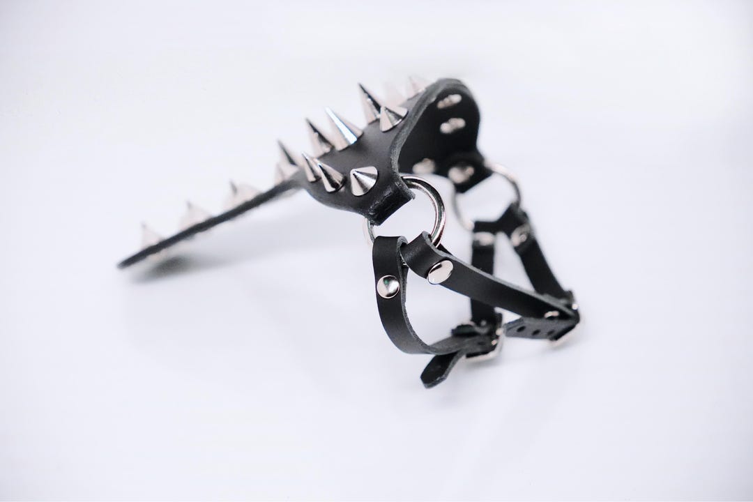 010___ THE KICKER Leather Spiked Busting Shoe Harness - Etsy