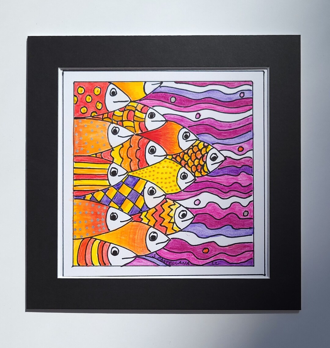 Giclee Print of the Original Fish Painting, Watercolor and Ink ...