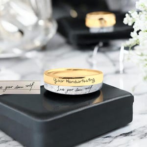 Actual Handwriting Ring-custom Handwriting Ring-personalized ...