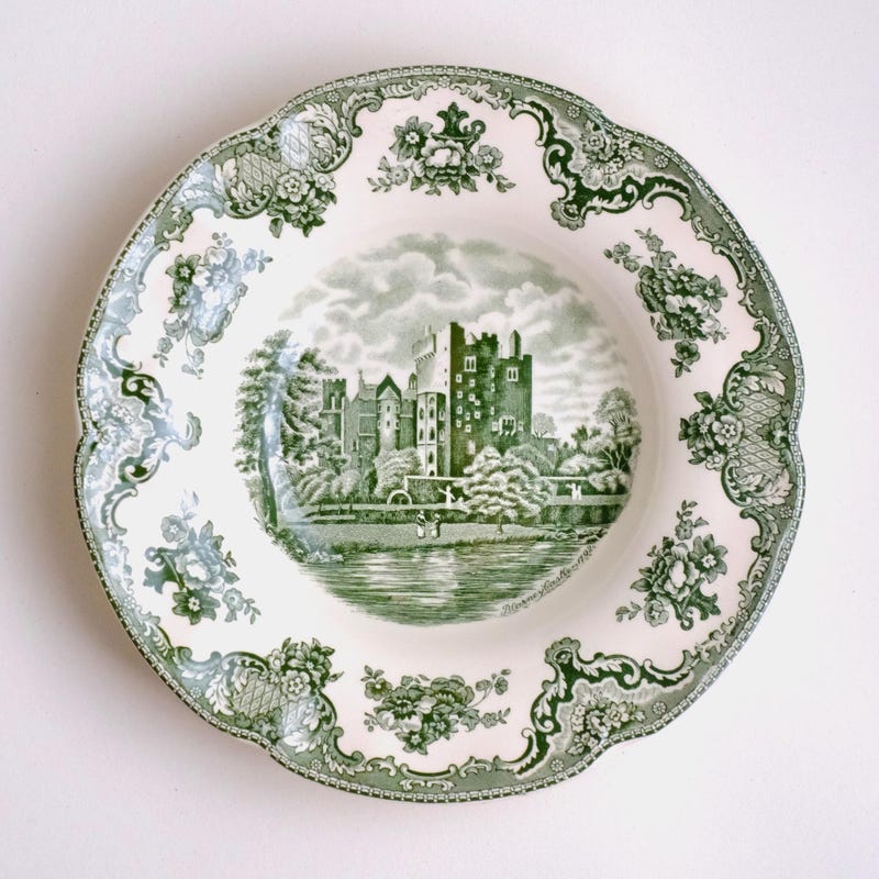 Green Transferware - Etsy