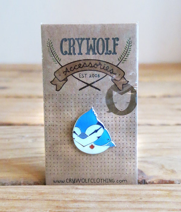 Blue Jay Lapel Pin - Etsy